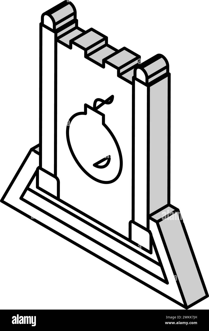 stratego board game isometric icon vector illustration Stock Vector ...