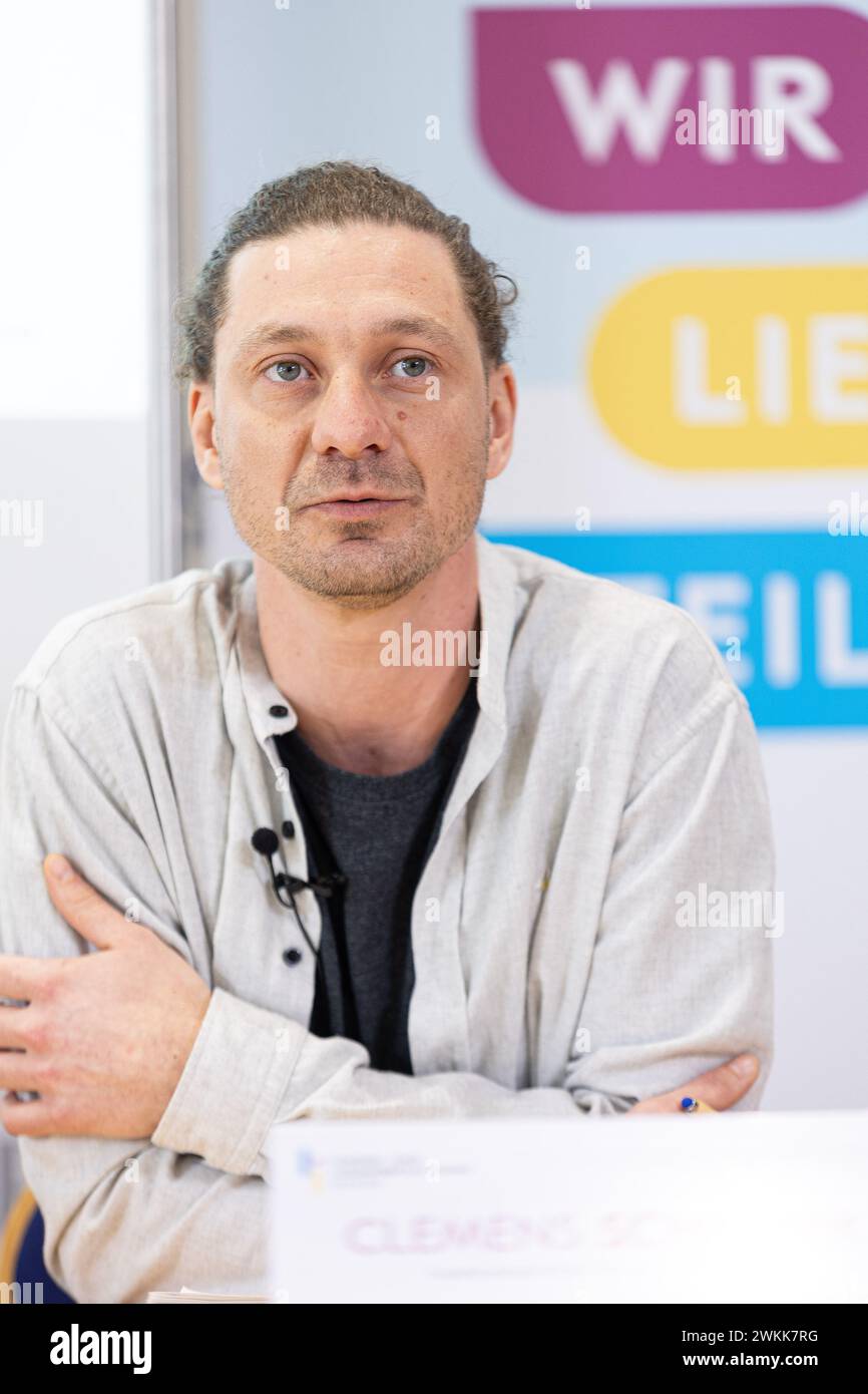 Munich, Germany. 21st Feb, 2024. Clemens Scheerer at the press conference for the presentation ...