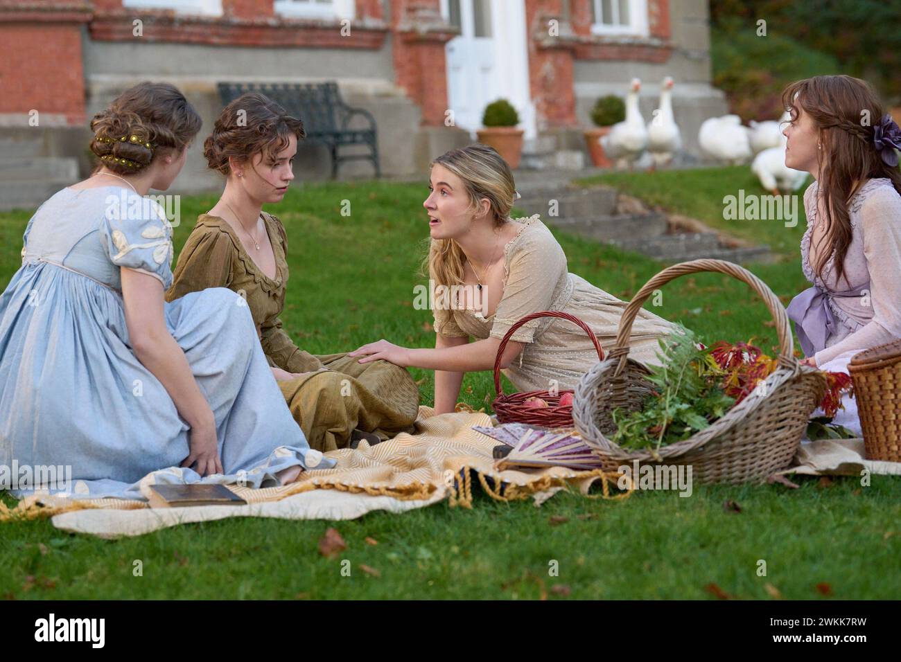 AN AMERICAN IN AUSTEN, from left: Catherine Hannay, Calypso Cragg, Eliza Bennett, Erica Ford ...