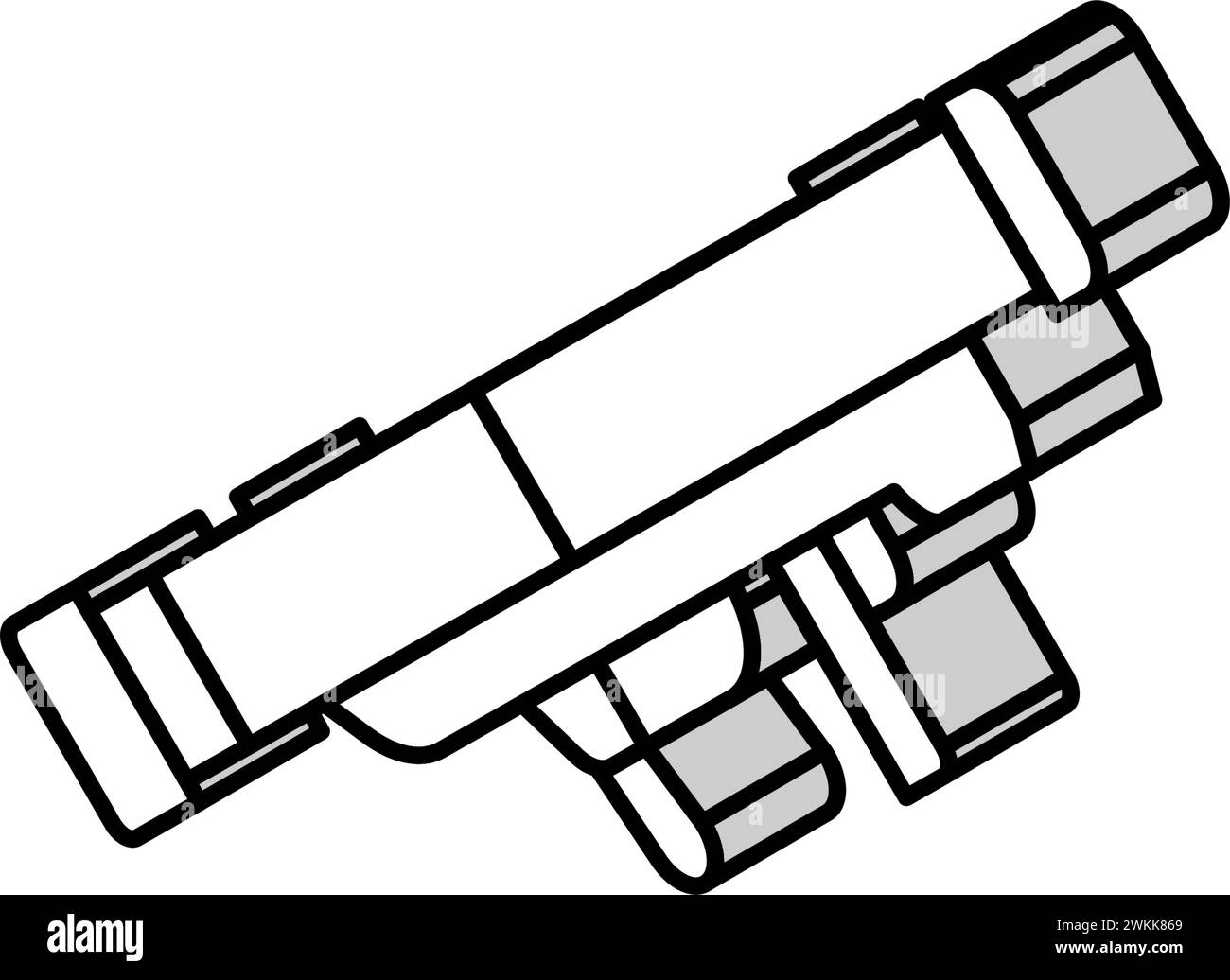 bazooka weapon war isometric icon vector illustration Stock Vector Image & Art - Alamy