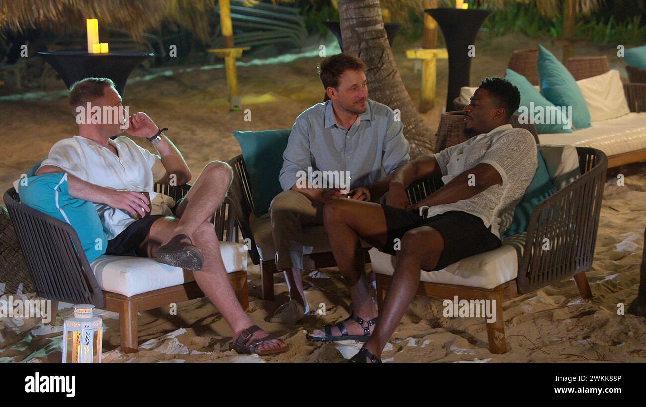 LOVE IS BLIND, from left: Jimmy, Jeramey, Clay, 'Feeling Uncomfy ...