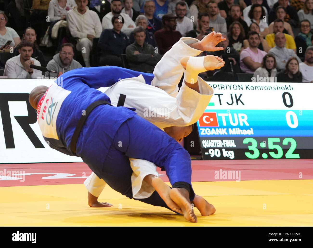 TEDDY RINER of FRANCE OF KONE LOSSENI OF GERMANY during the Paris Grand ...
