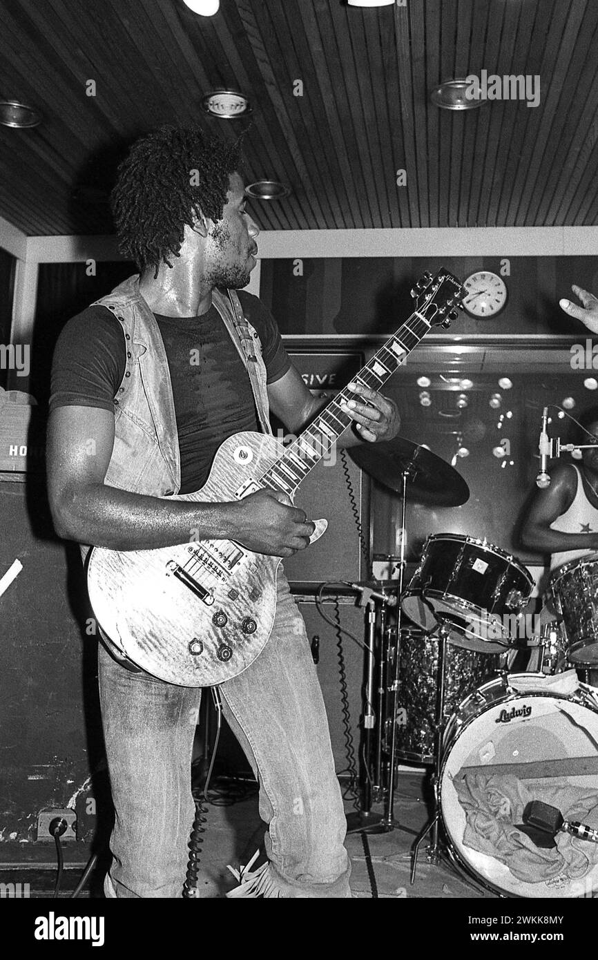 The Equals British Rock band live concert July 1976 Stock Photo - Alamy