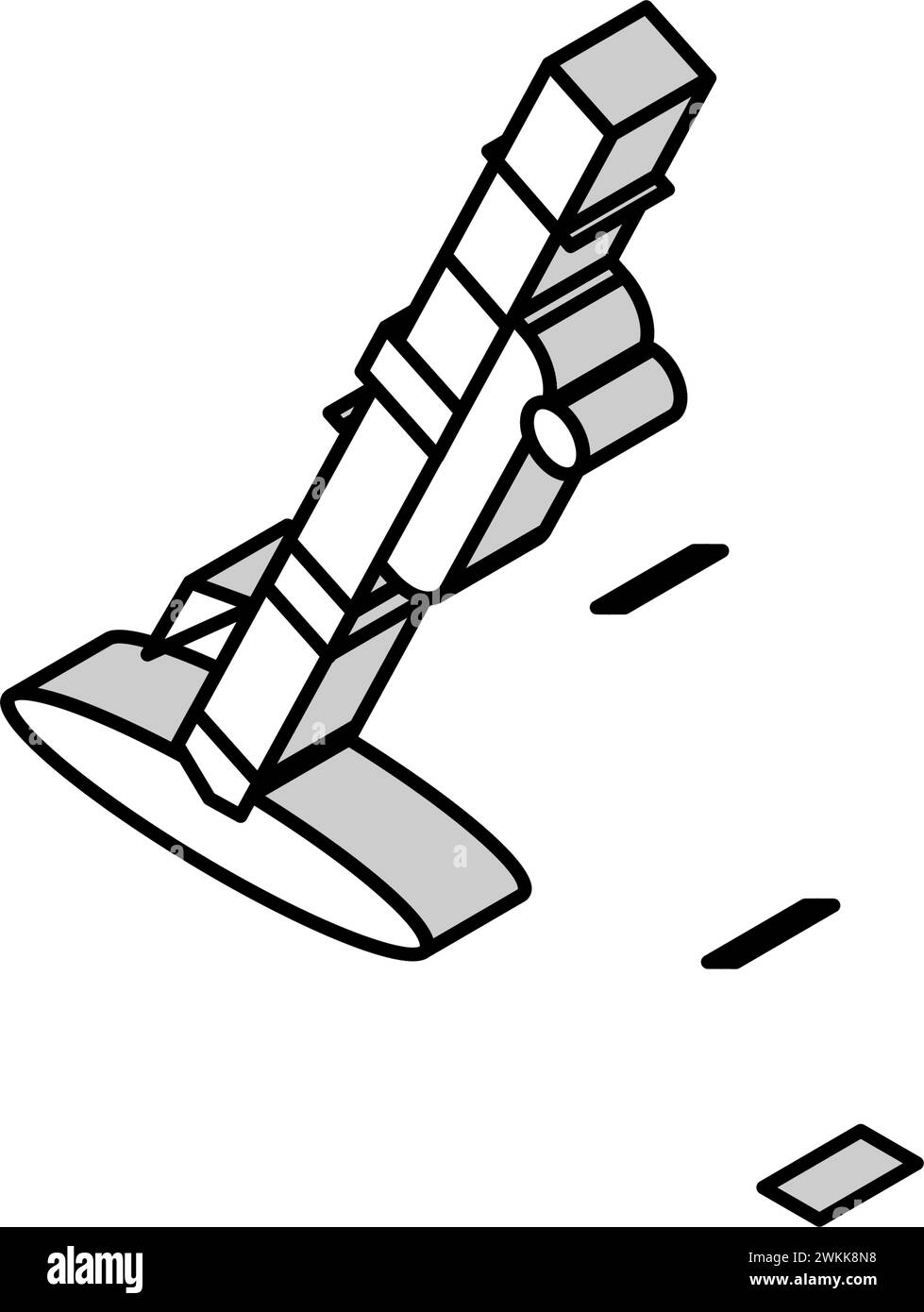 mortar weapon military isometric icon vector illustration Stock Vector ...