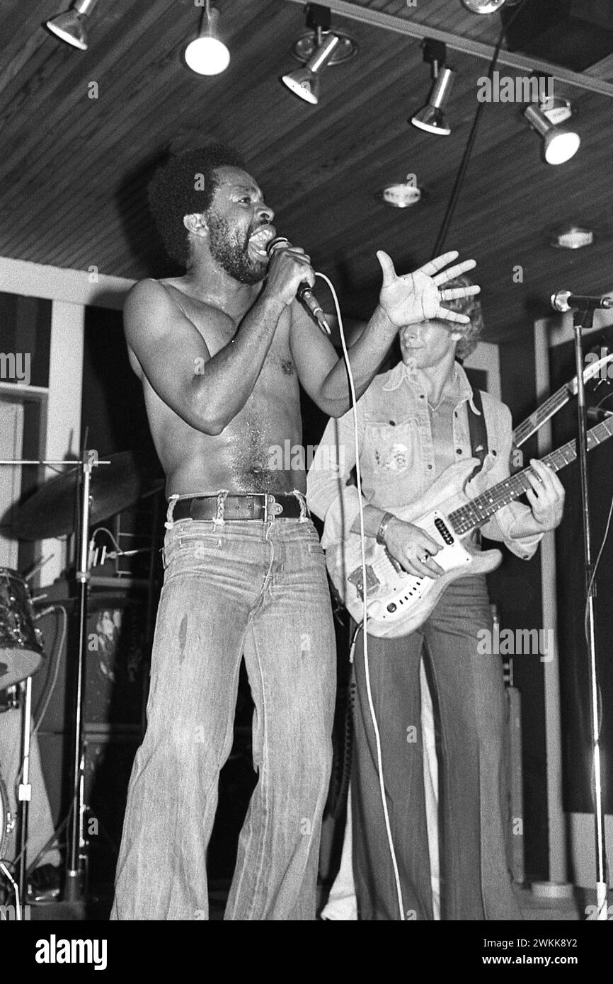 The Equals British Rock band live concert July 1976 Stock Photo - Alamy