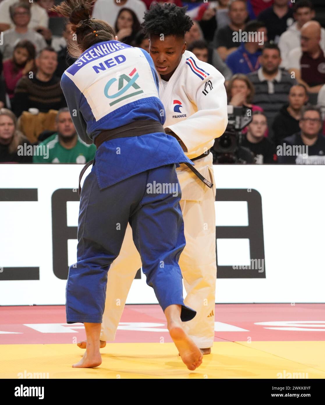 TCHEUMEO AUDREY of FRANCE OF STEENHUIS GUUSJE OF NETHERLANDS during the Paris Grand Slam 2024 ...