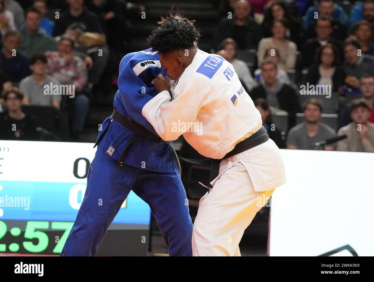 TCHEUMEO AUDREY of FRANCE OF STEENHUIS GUUSJE OF NETHERLANDS during the Paris Grand Slam 2024 ...