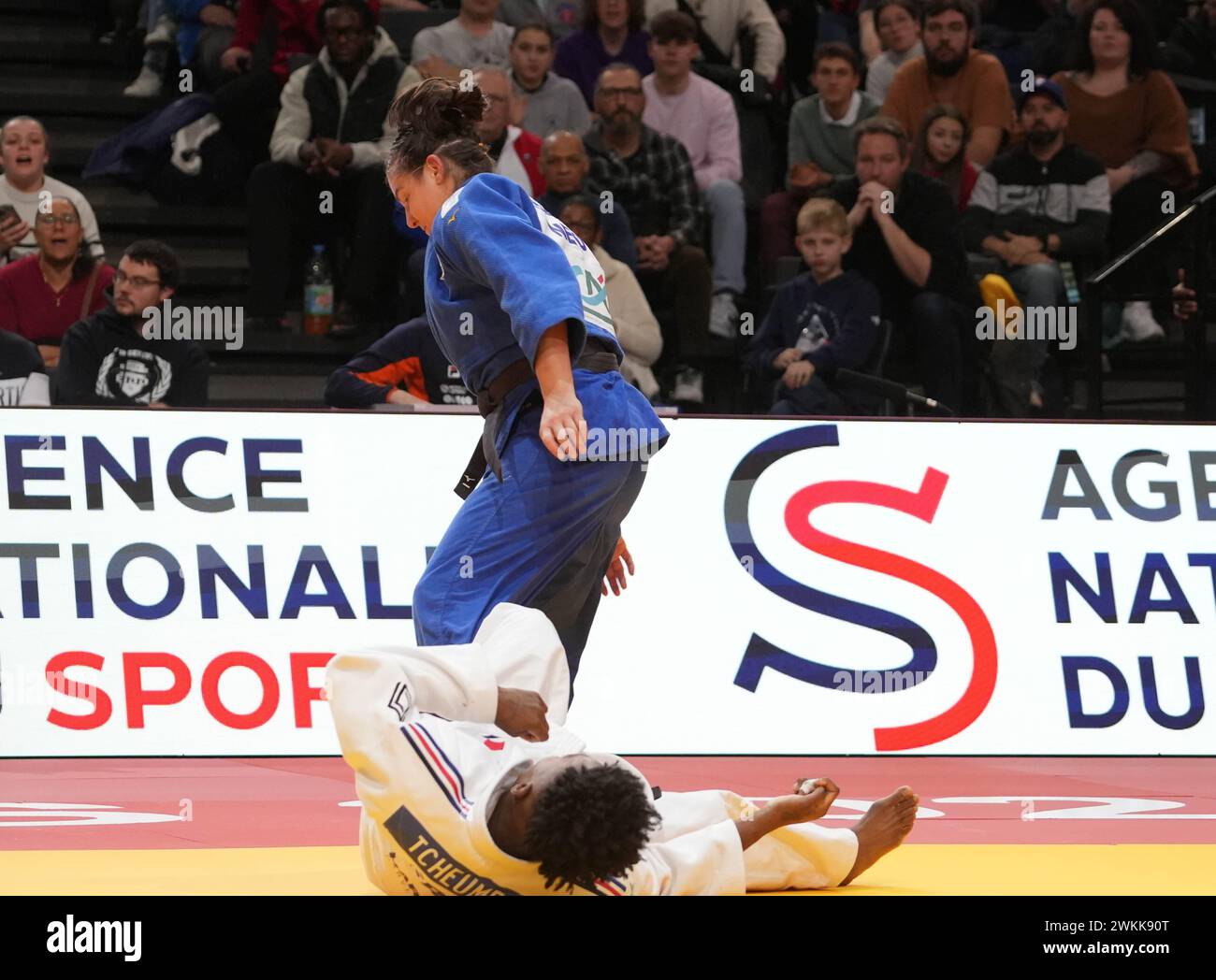 TCHEUMEO AUDREY of FRANCE OF STEENHUIS GUUSJE OF NETHERLANDS during the Paris Grand Slam 2024 ...