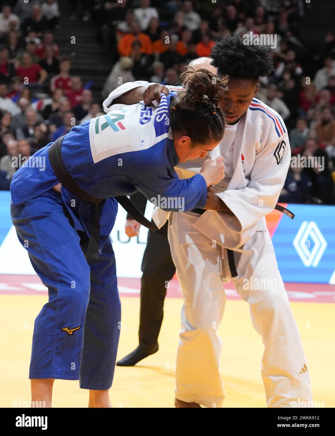 TCHEUMEO AUDREY of FRANCE OF STEENHUIS GUUSJE OF NETHERLANDS during the Paris Grand Slam 2024 ...