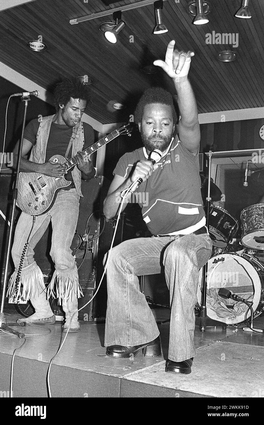 The Equals British Rock band live concert July 1976 Stock Photo - Alamy