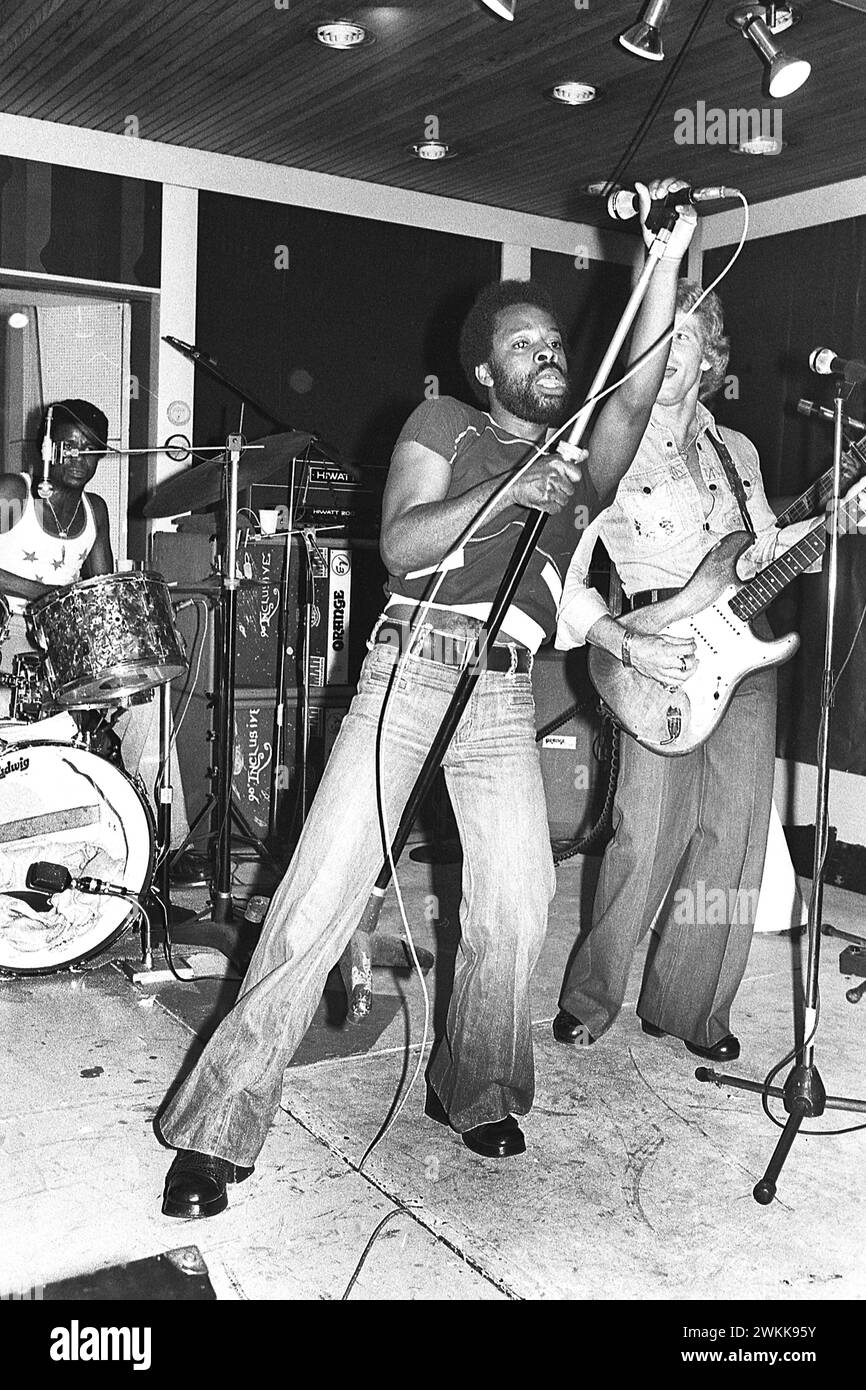 The Equals British Rock band live concert July 1976 Stock Photo - Alamy