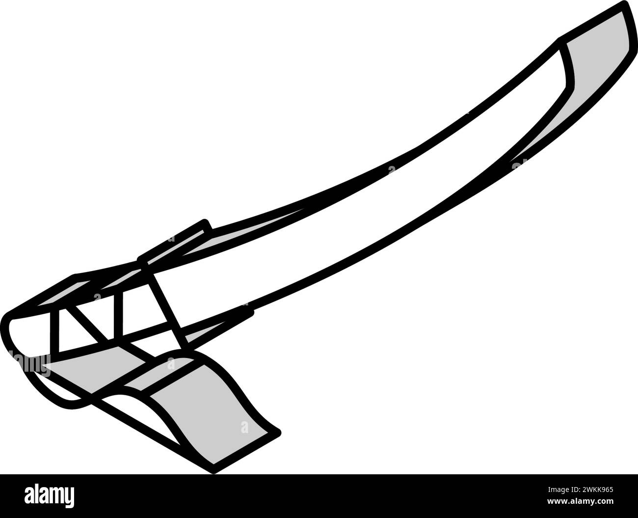 katana weapon military isometric icon vector illustration Stock Vector ...