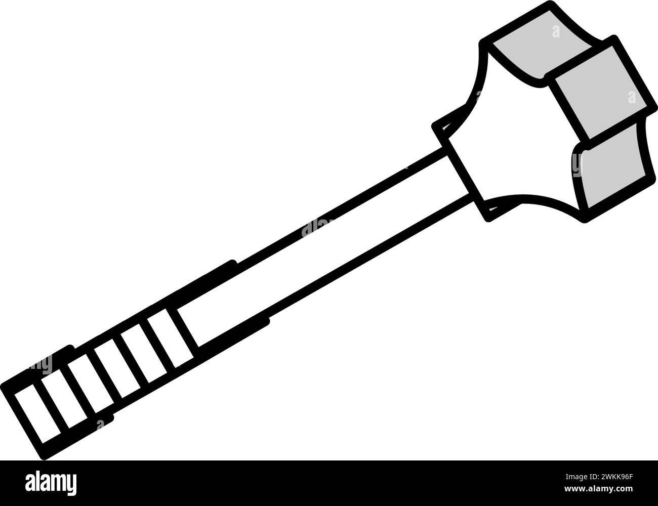 mace weapon military isometric icon vector illustration Stock Vector ...