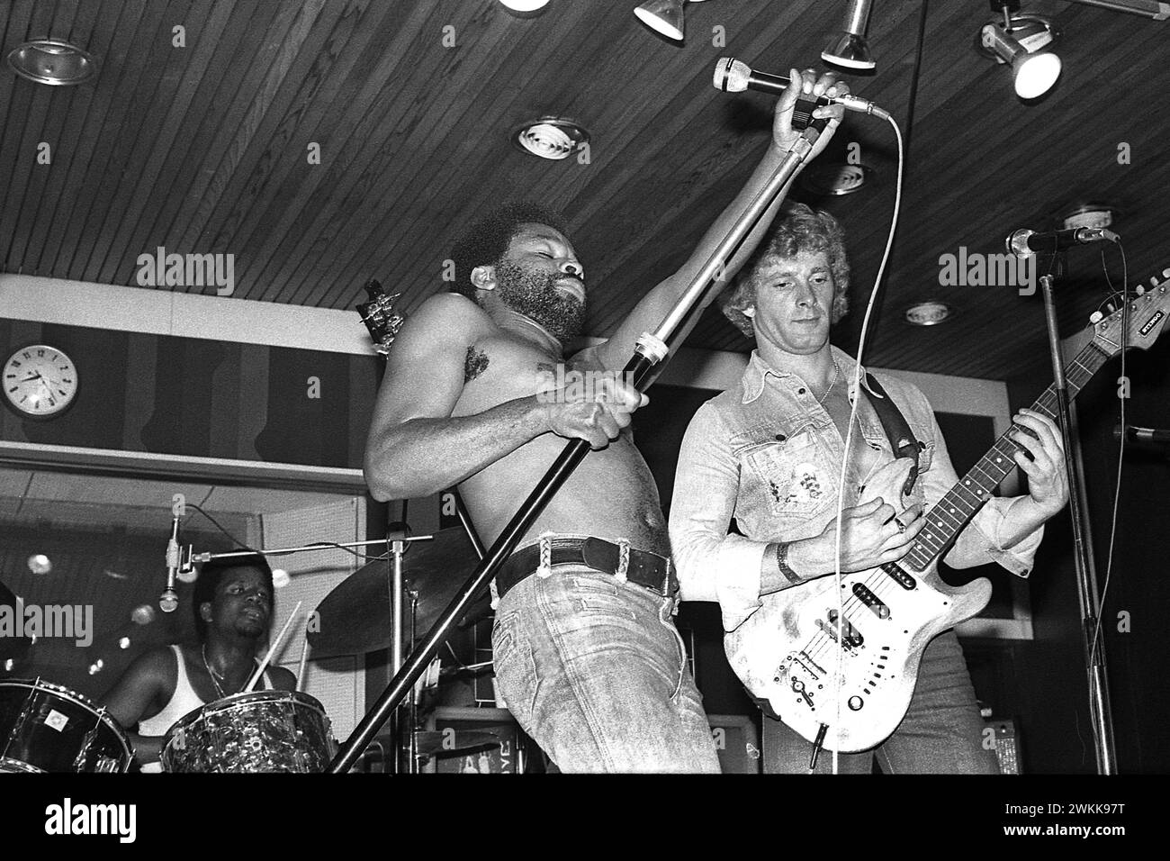 The Equals British Rock band live concert July 1976 Stock Photo - Alamy