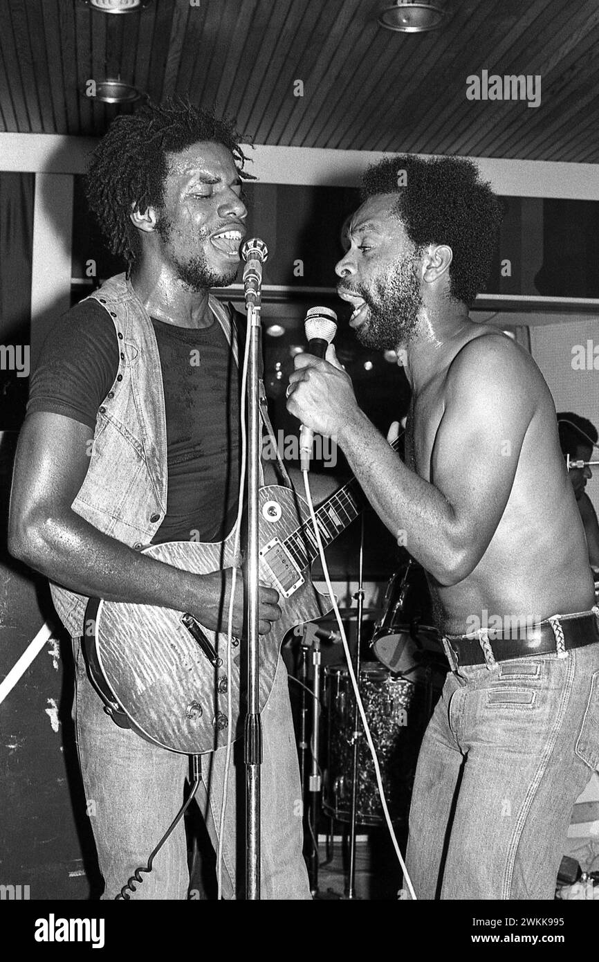 The Equals British Rock band live concert July 1976 Stock Photo - Alamy