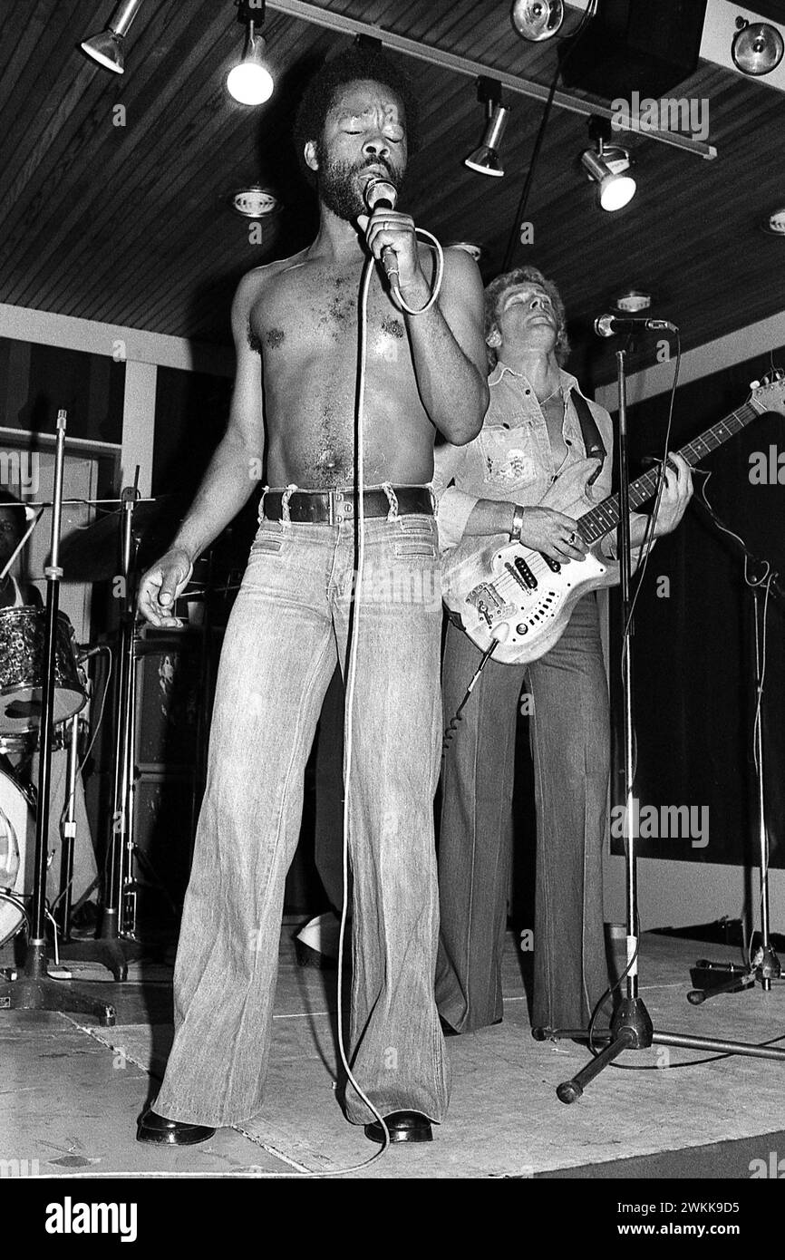 The Equals British Rock band live concert July 1976 Stock Photo - Alamy