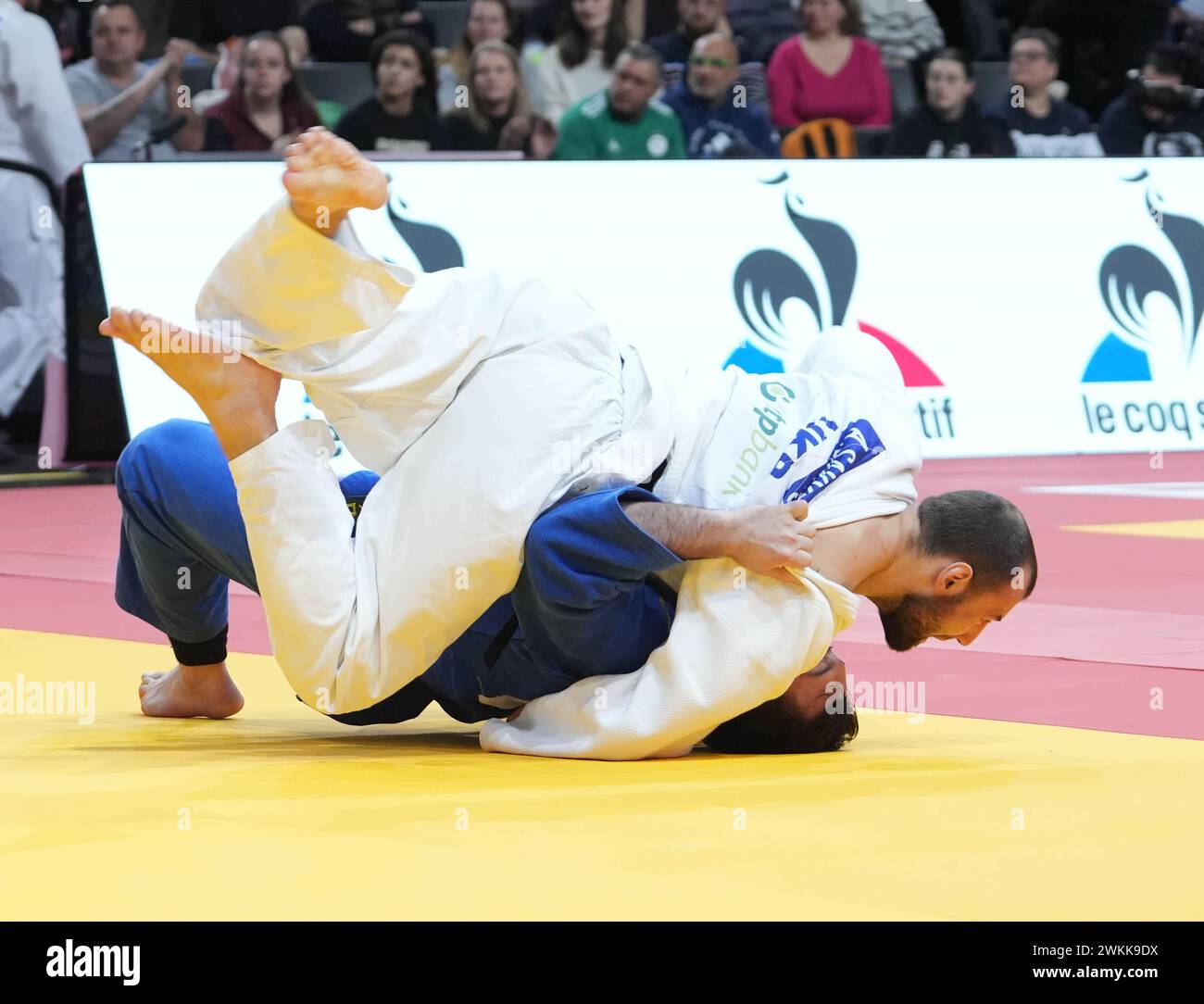 WOLF AARON of JAPAN AND SAVYTSKIY ANTON OF UKRAINE during the Paris Grand Slam 2024, IJF Judo ...