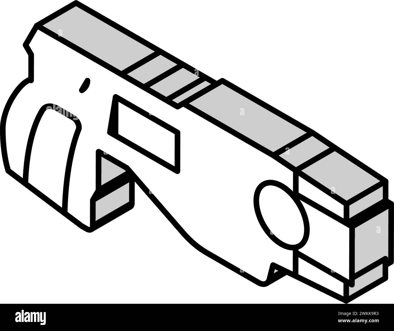 taser weapon military isometric icon vector illustration Stock Vector ...