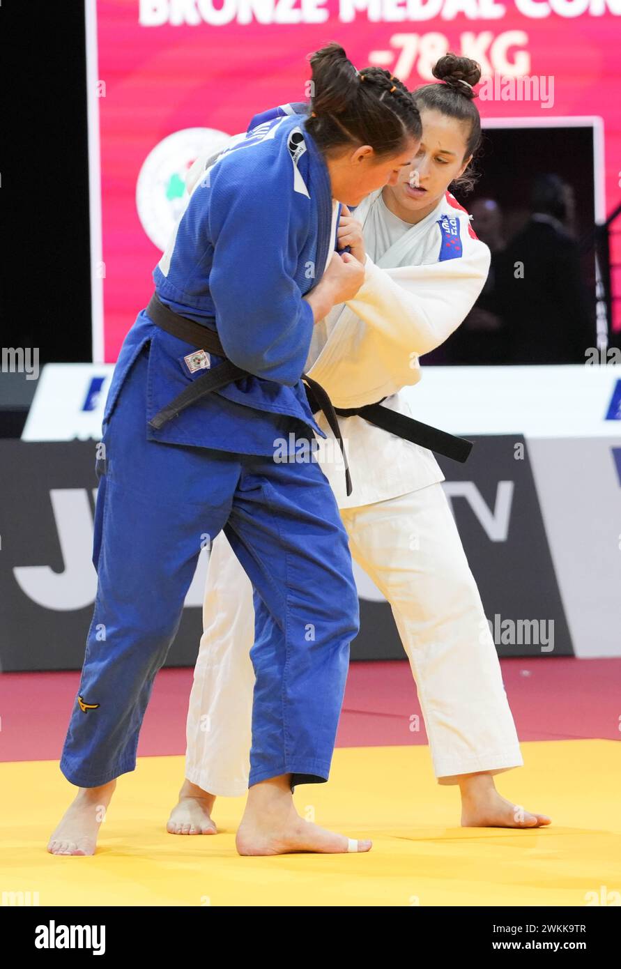 STEENHUIS GUUSJE of NETHERLANDS AND LANIR INBAR OF ISRAEL during the Paris Grand Slam 2024, IJF ...