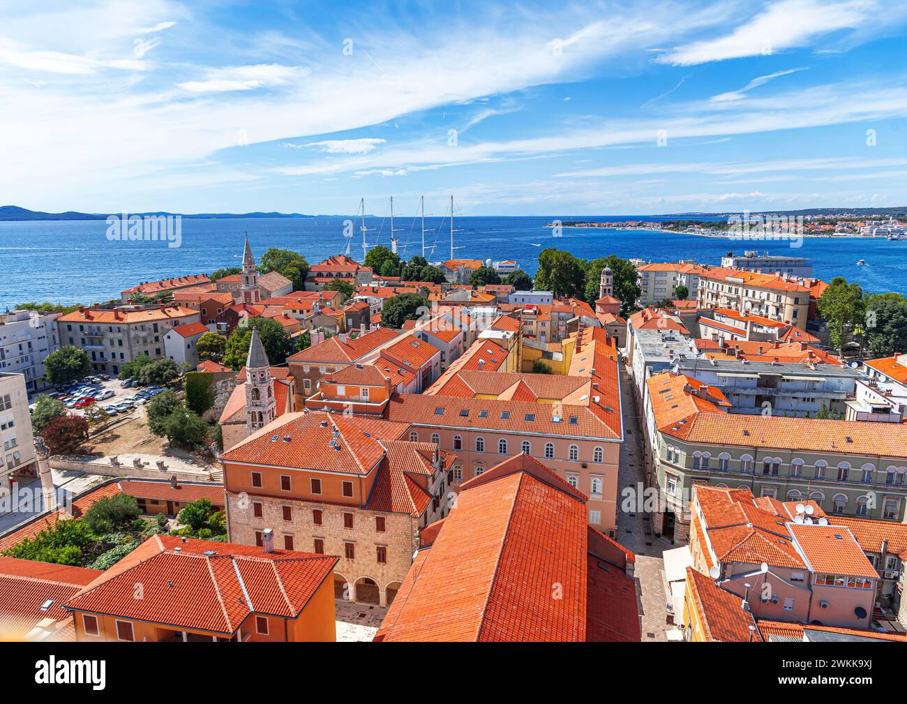 Old town zadar red rooftops hi-res stock photography and images - Alamy