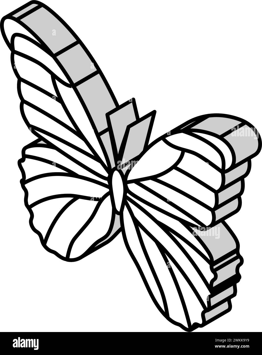 giant blue morpho spring isometric icon vector illustration Stock ...