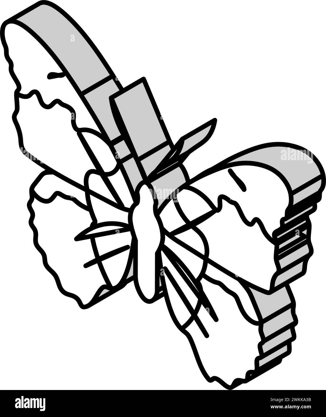 painted lady summer isometric icon vector illustration Stock Vector ...