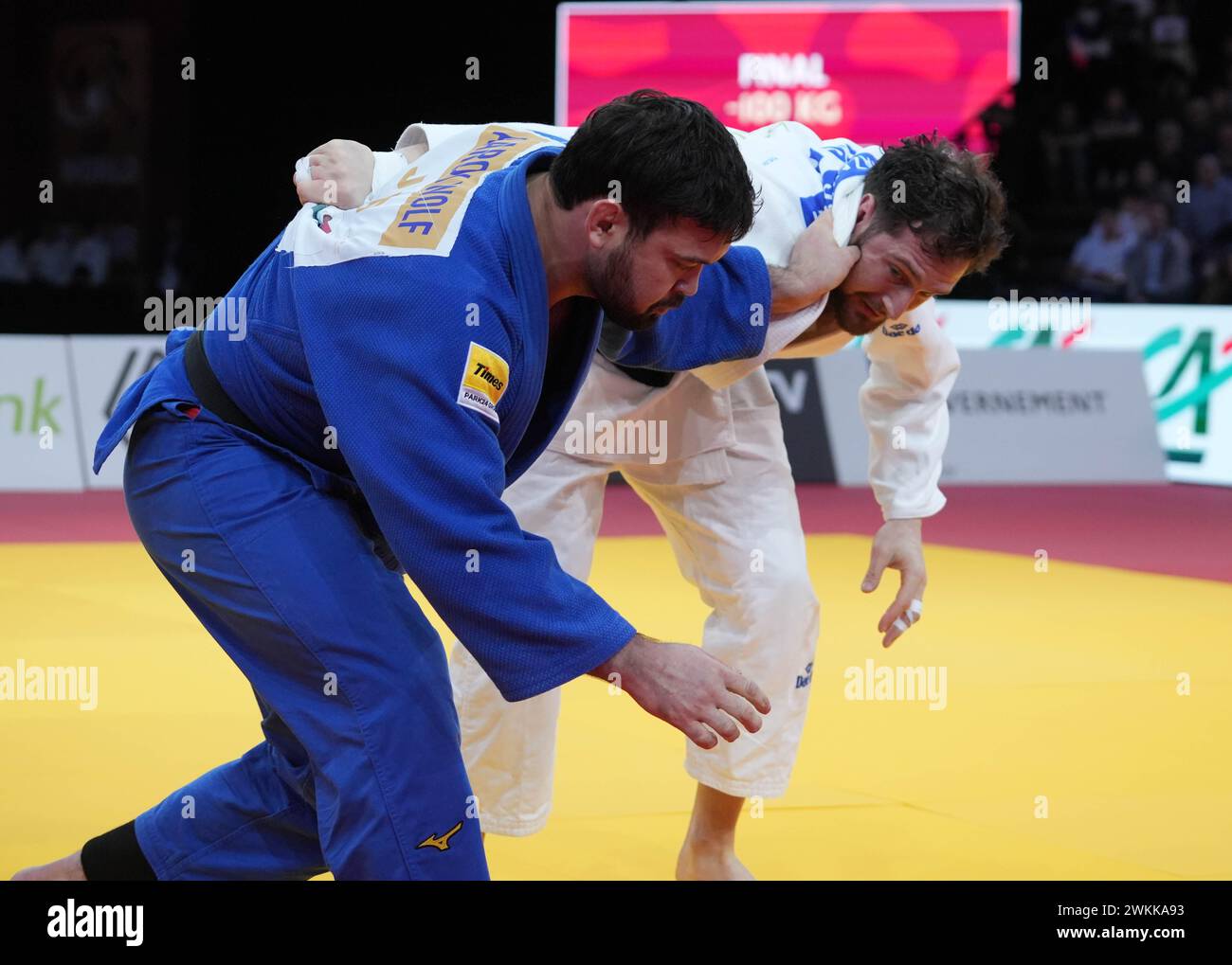WOLF AARON of JAPAN AND SHERAZADISHVILI NIKOLOZ OF SPAIN during the Paris Grand Slam 2024, IJF ...