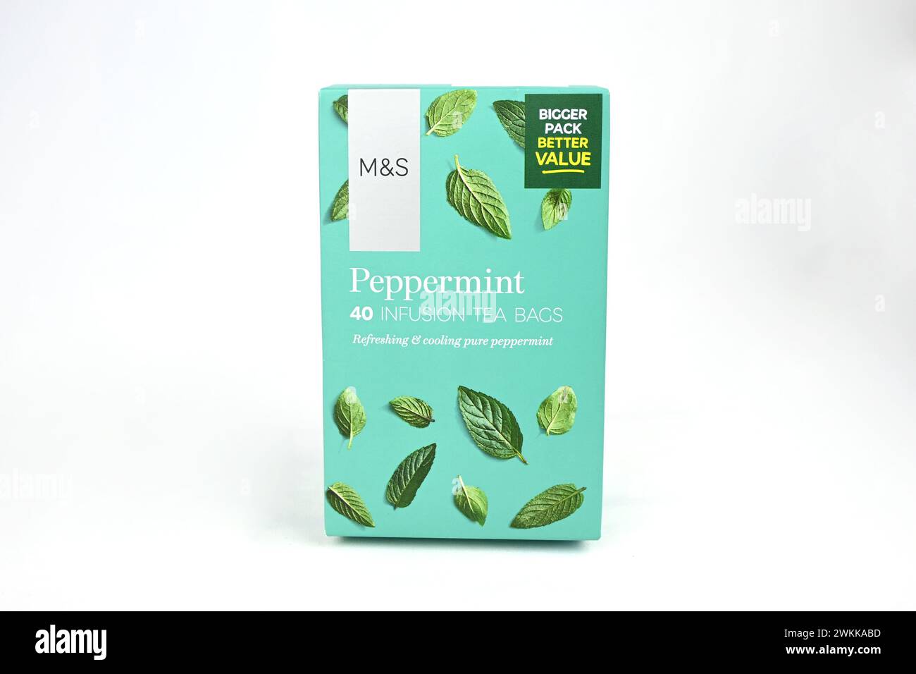 Marks and Spencer peppermint infusion tea bags – Wales, UK – 19 ...