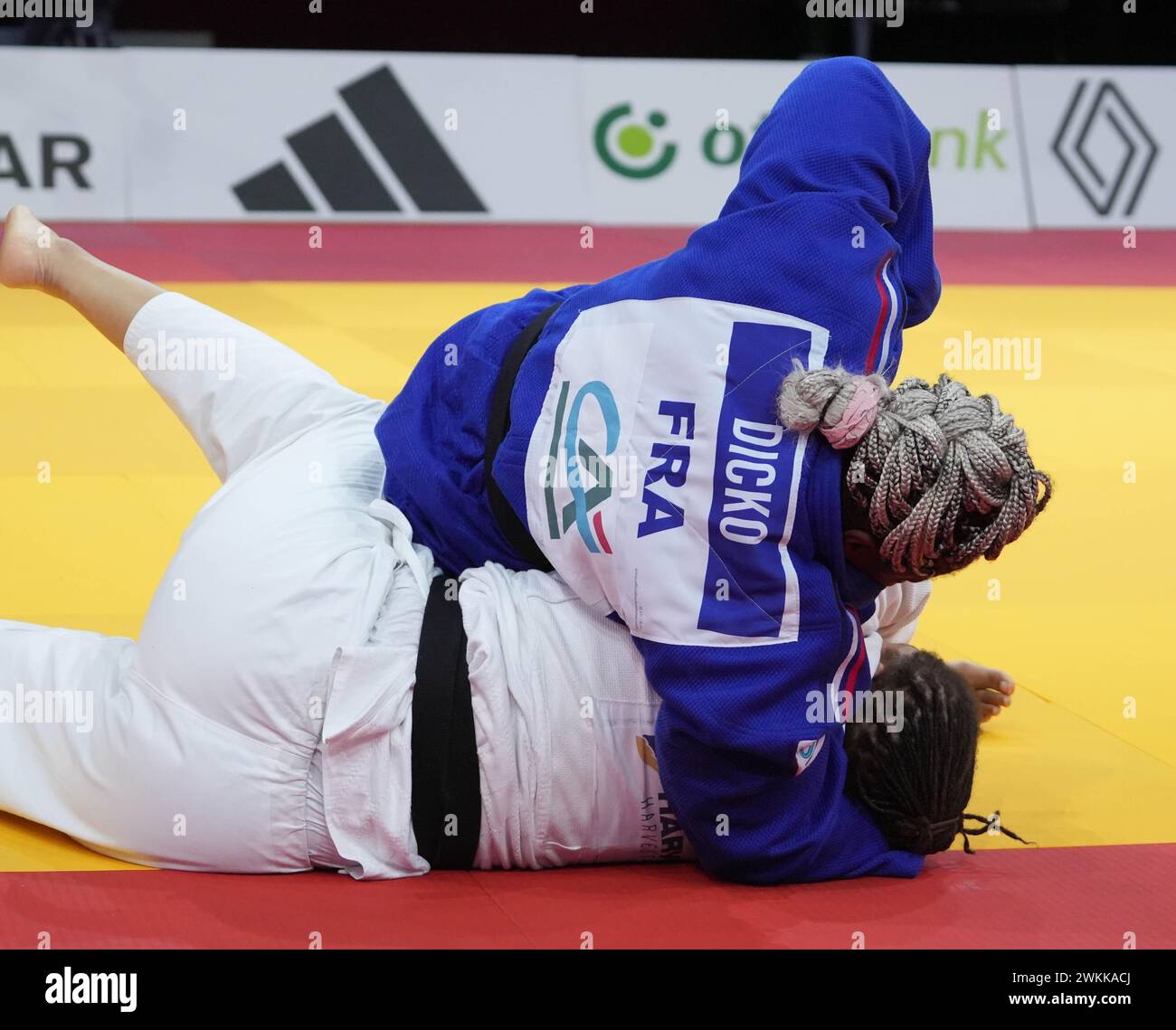 DICKO ROMANE of FRANCE AND OZDEMIR KAYRA OF TÜRKIYE during the Paris ...