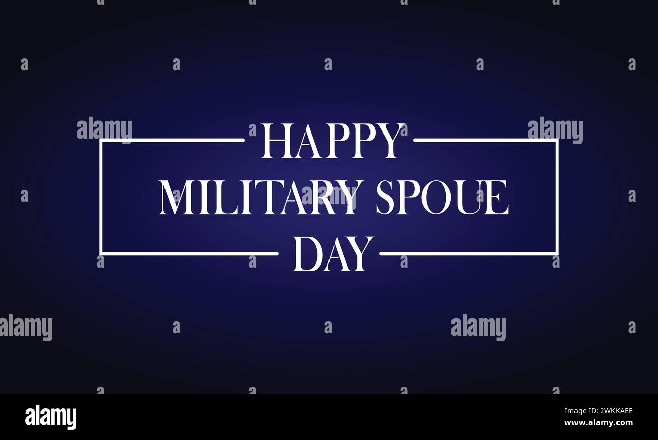 Happy Military Spouse Day Stylish Text With usa flag design Stock ...