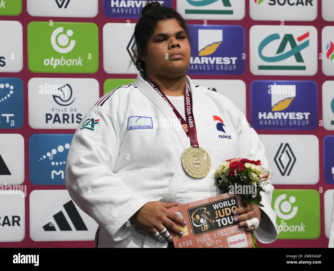 FONTAINE LEA of FRANCE PODIUM during the Paris Grand Slam 2024, IJF ...