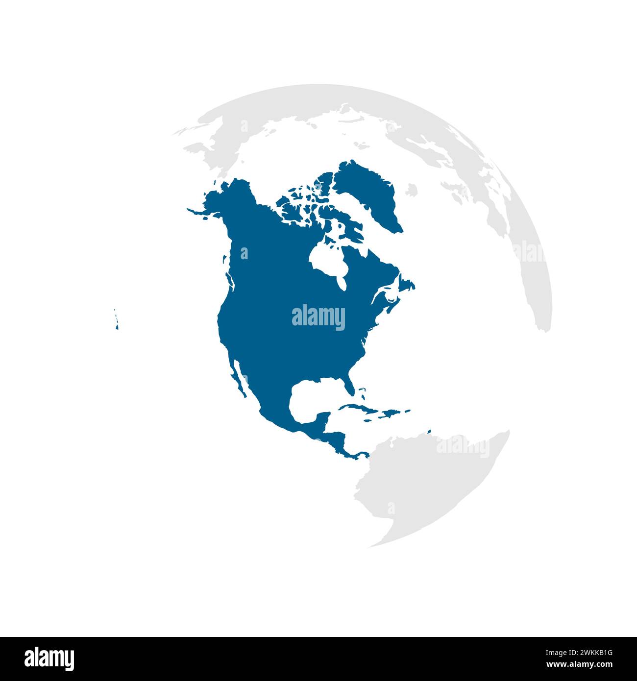 Usa centered world map Stock Vector Images - Alamy