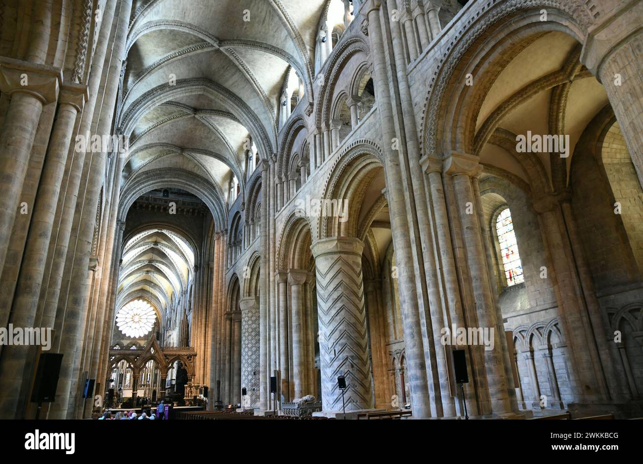 Durham cathedral nave hi-res stock photography and images - Alamy