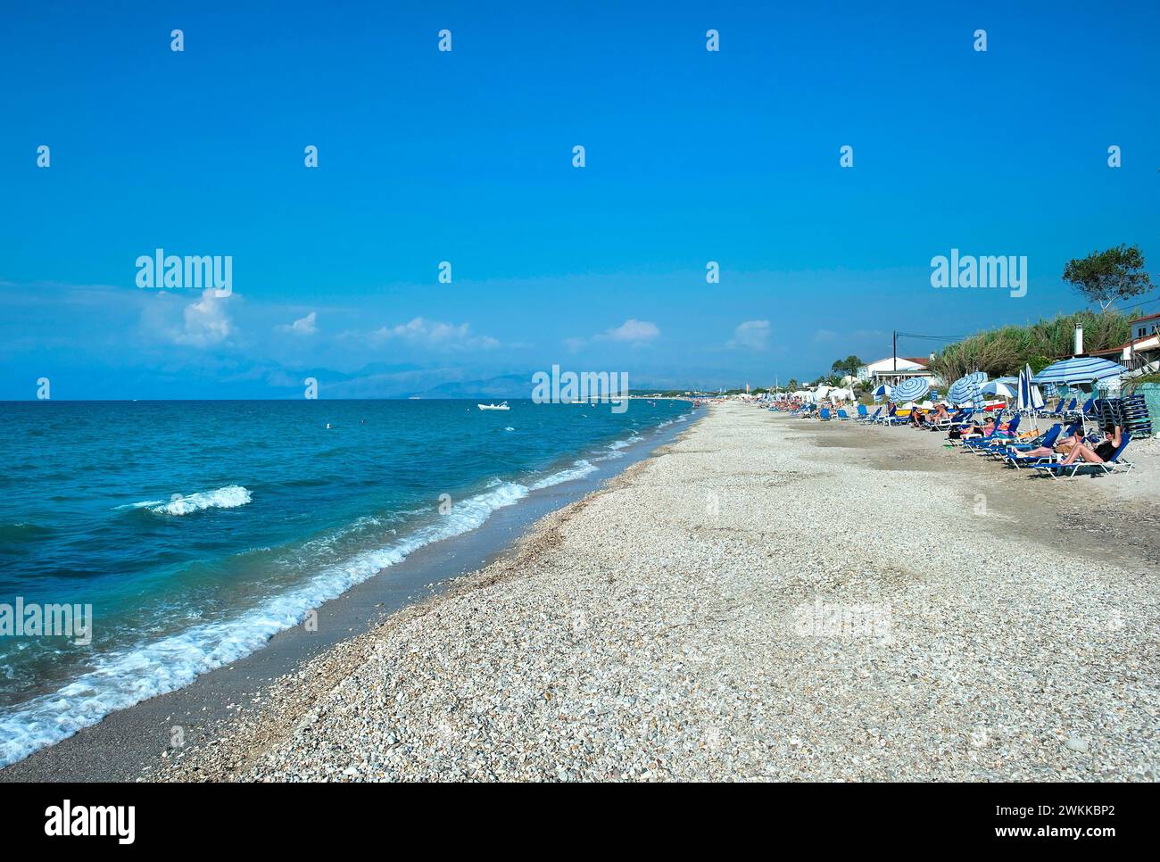 Acharavi Beach, Corfu, Ionian islands, Greece Stock Photo - Alamy
