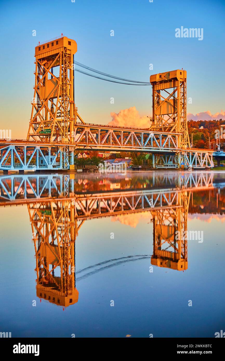 Steel vertical lift truss bridge hi-res stock photography and images ...