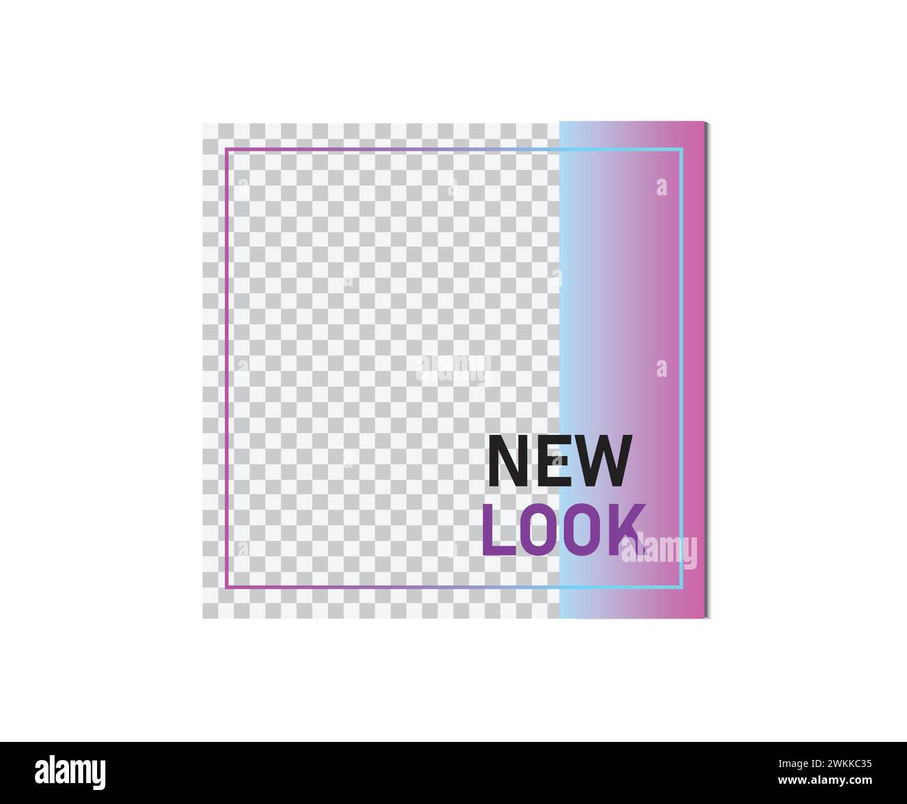 Mockup social media template frame for digital marketing promotion ...