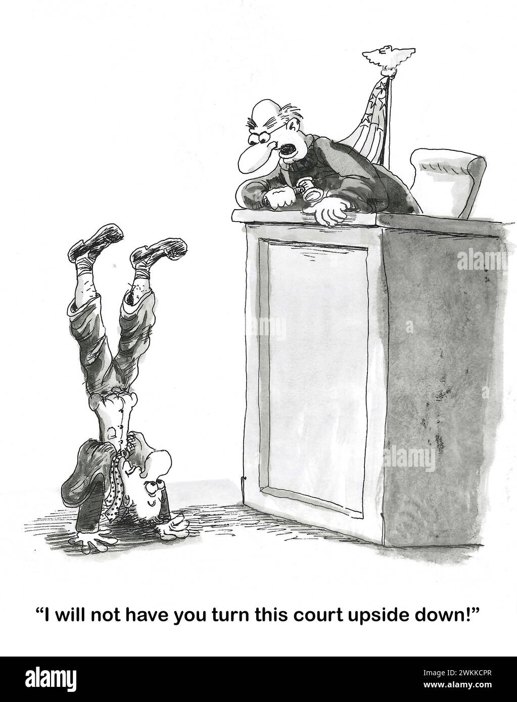 Male lawyer in courtroom Cut Out Stock Images & Pictures - Alamy