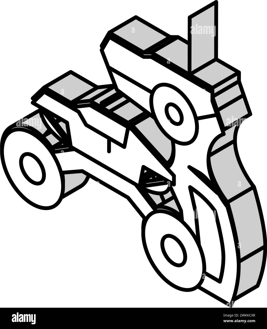 remote controlled toy child game play isometric icon vector ...