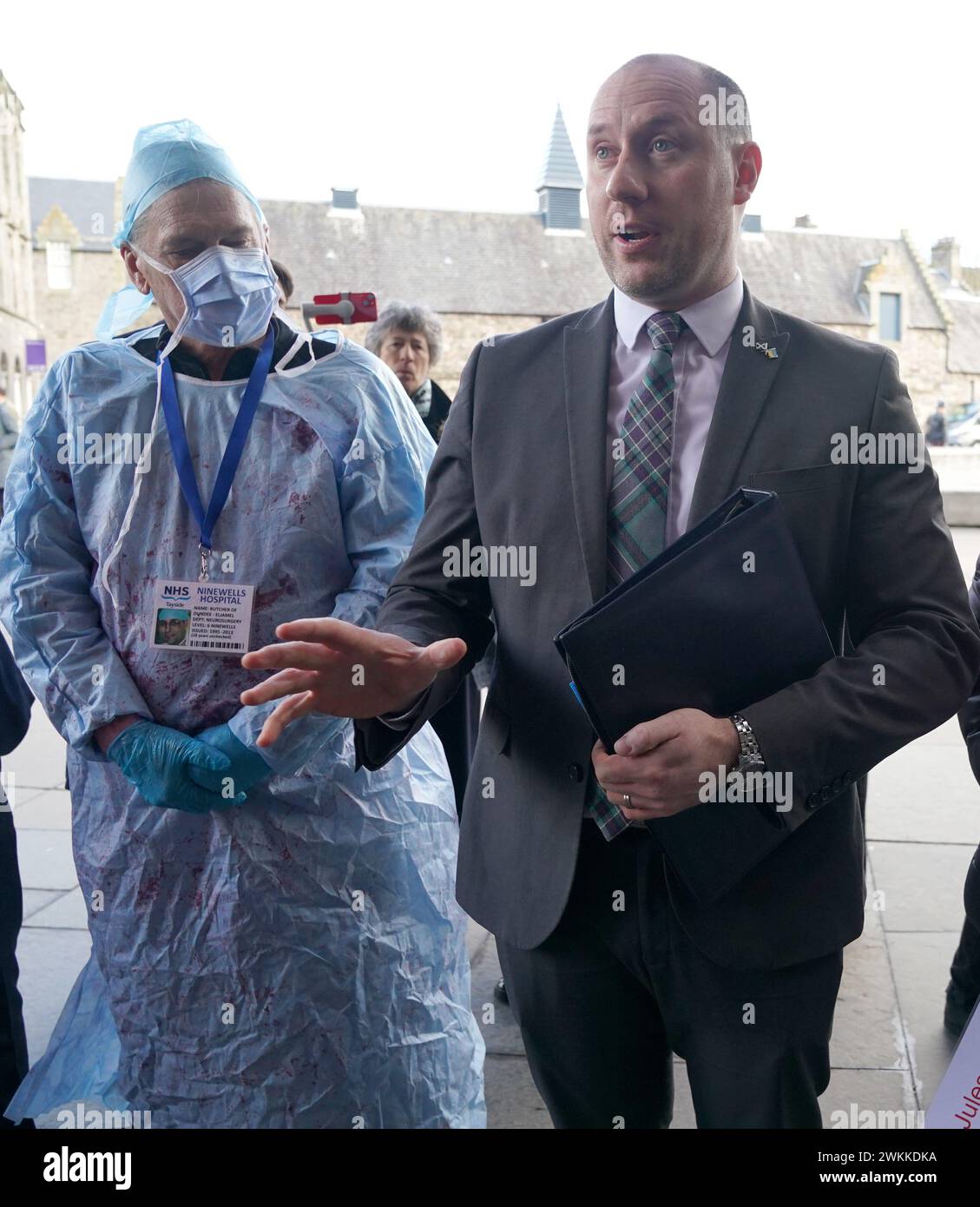 Scottish Health Secretary Neil Gray, outside the Scottish Parliament at ...