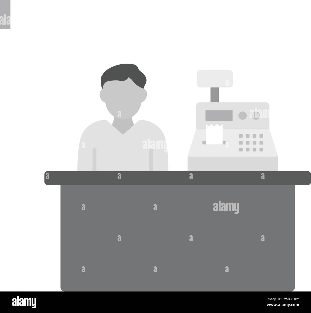 Cashier icon vector image Stock Vector Image & Art - Alamy