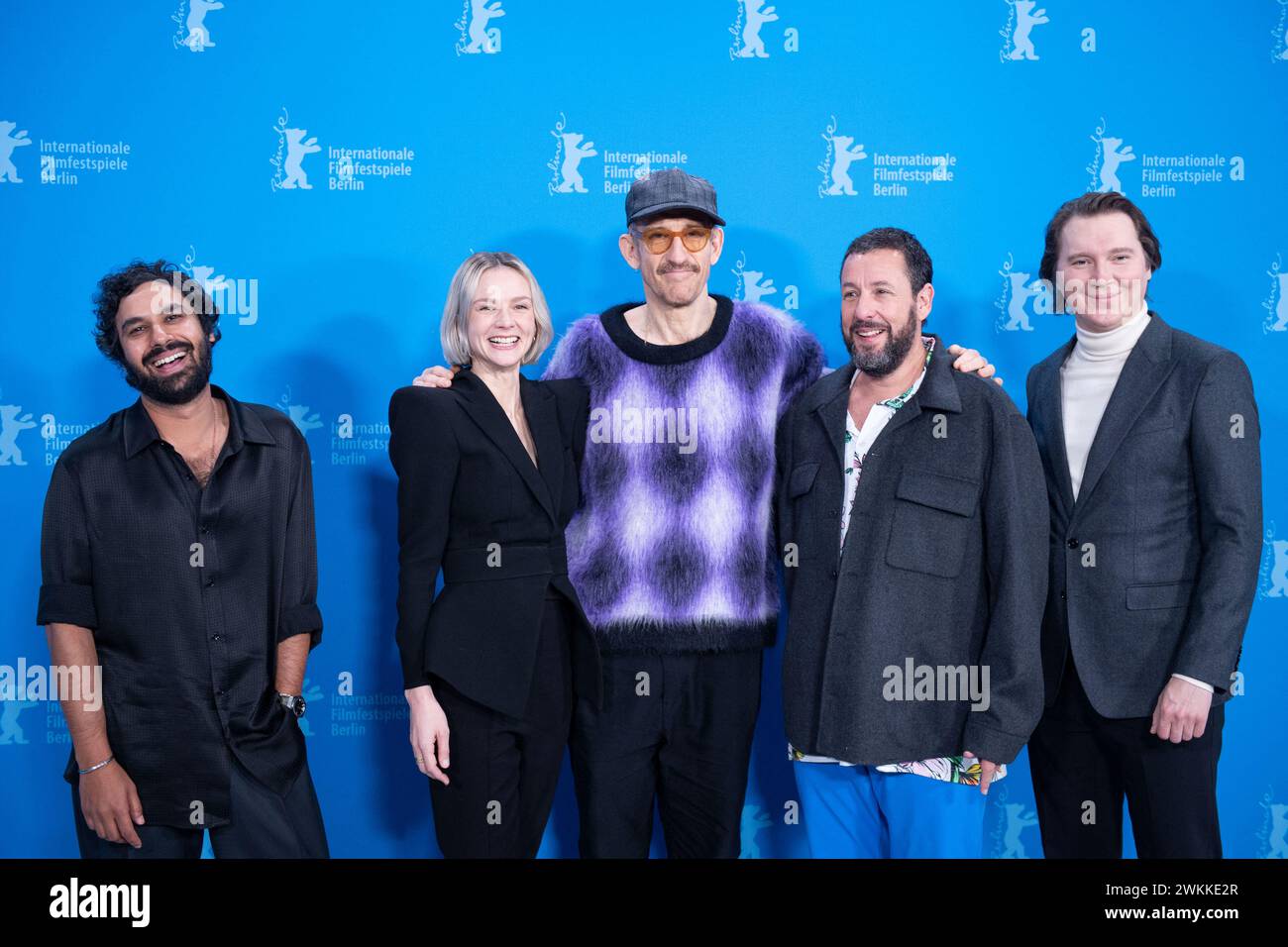 Berlin, Germany. 21st Feb, 2024. Kunal Nayyar, Carey Mulligan, Johan Renck, Adam Sandler and ...