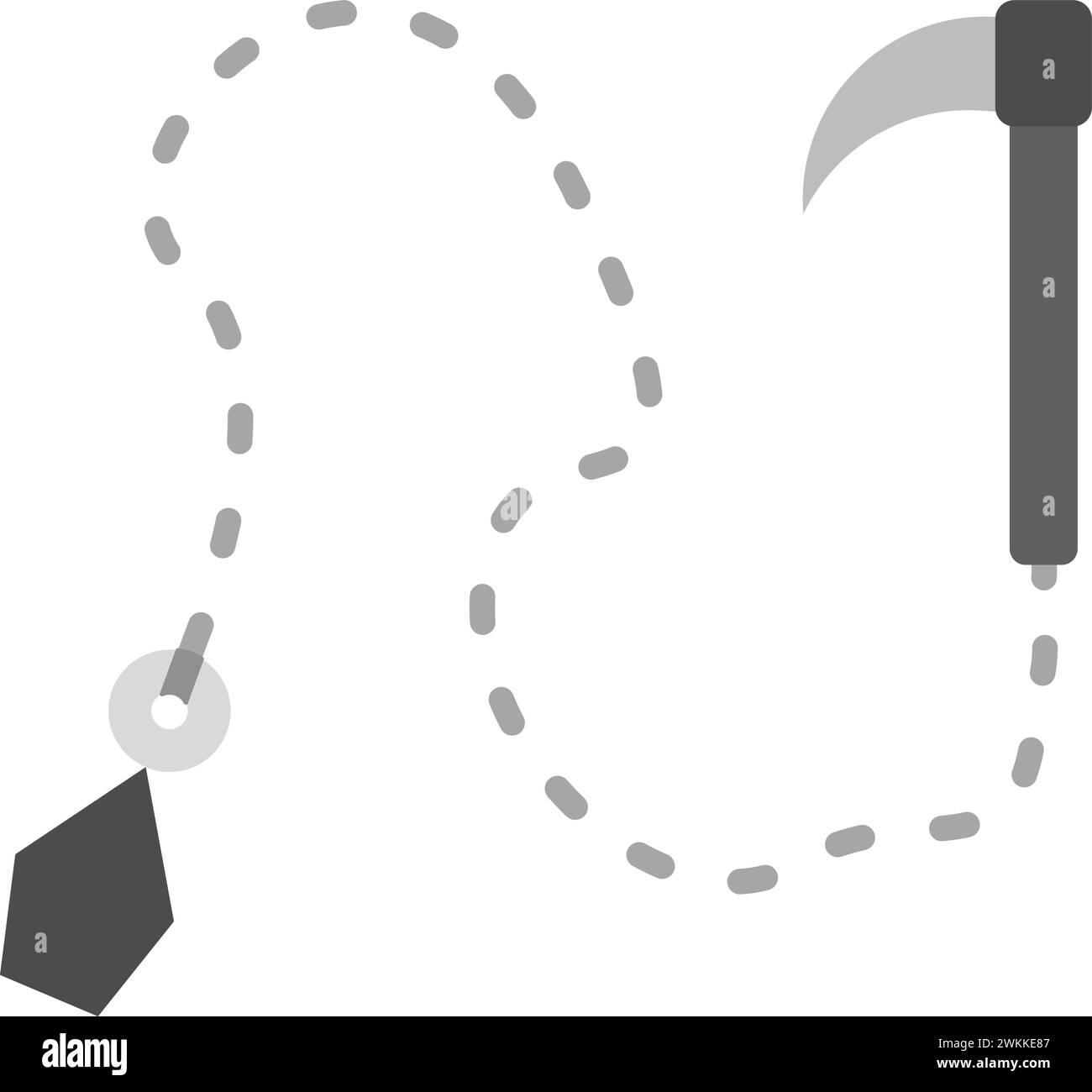 Chain Sickle icon vector image. Suitable for mobile application web ...