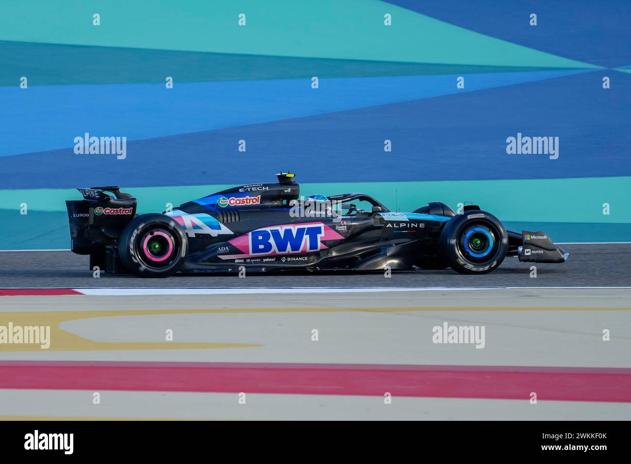 Alpine driver Pierre Gasly of France steers his car for a Formula One ...
