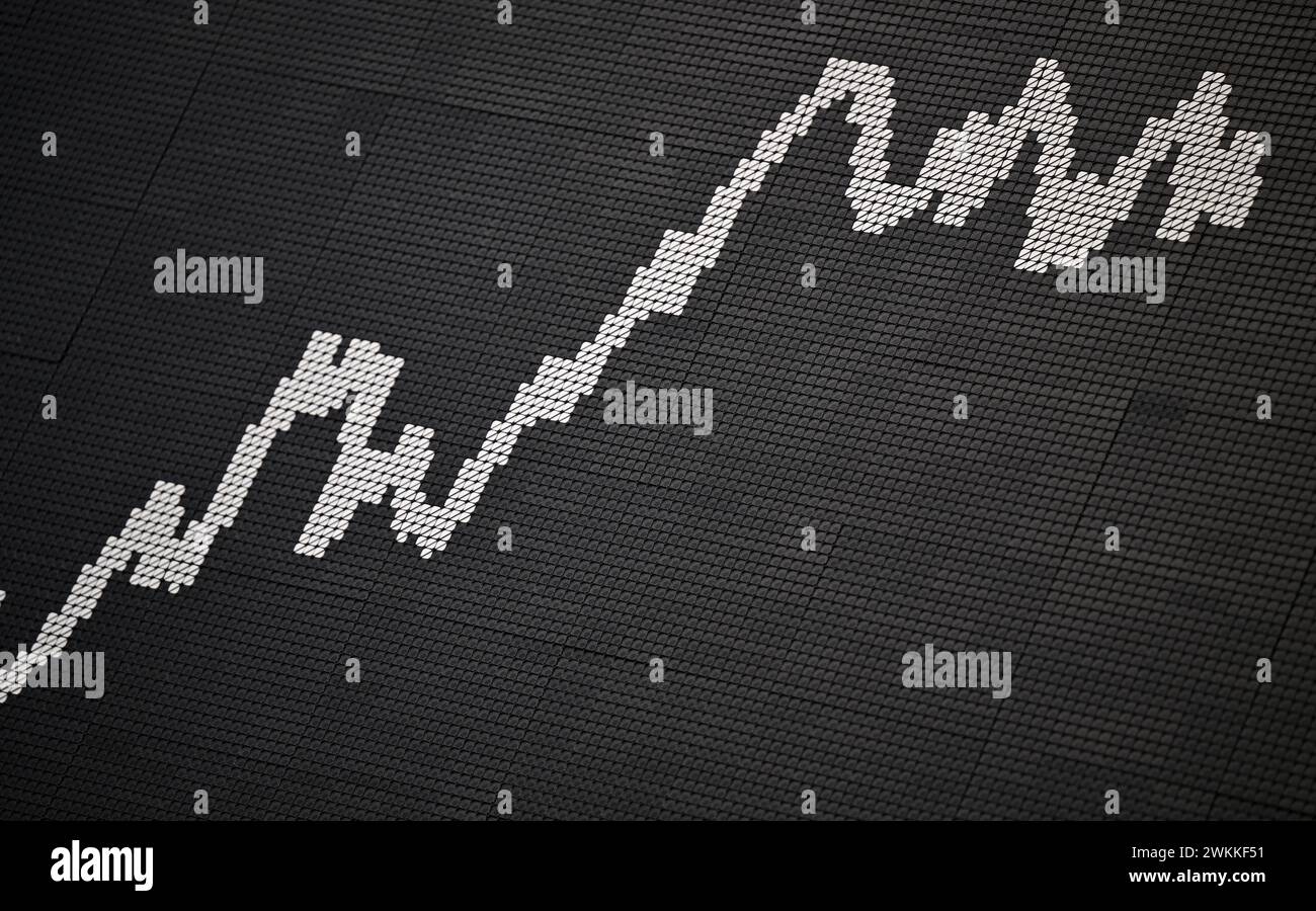 PRODUCTION - 21 February 2024, Hesse, Frankfurt/Main: The German share ...