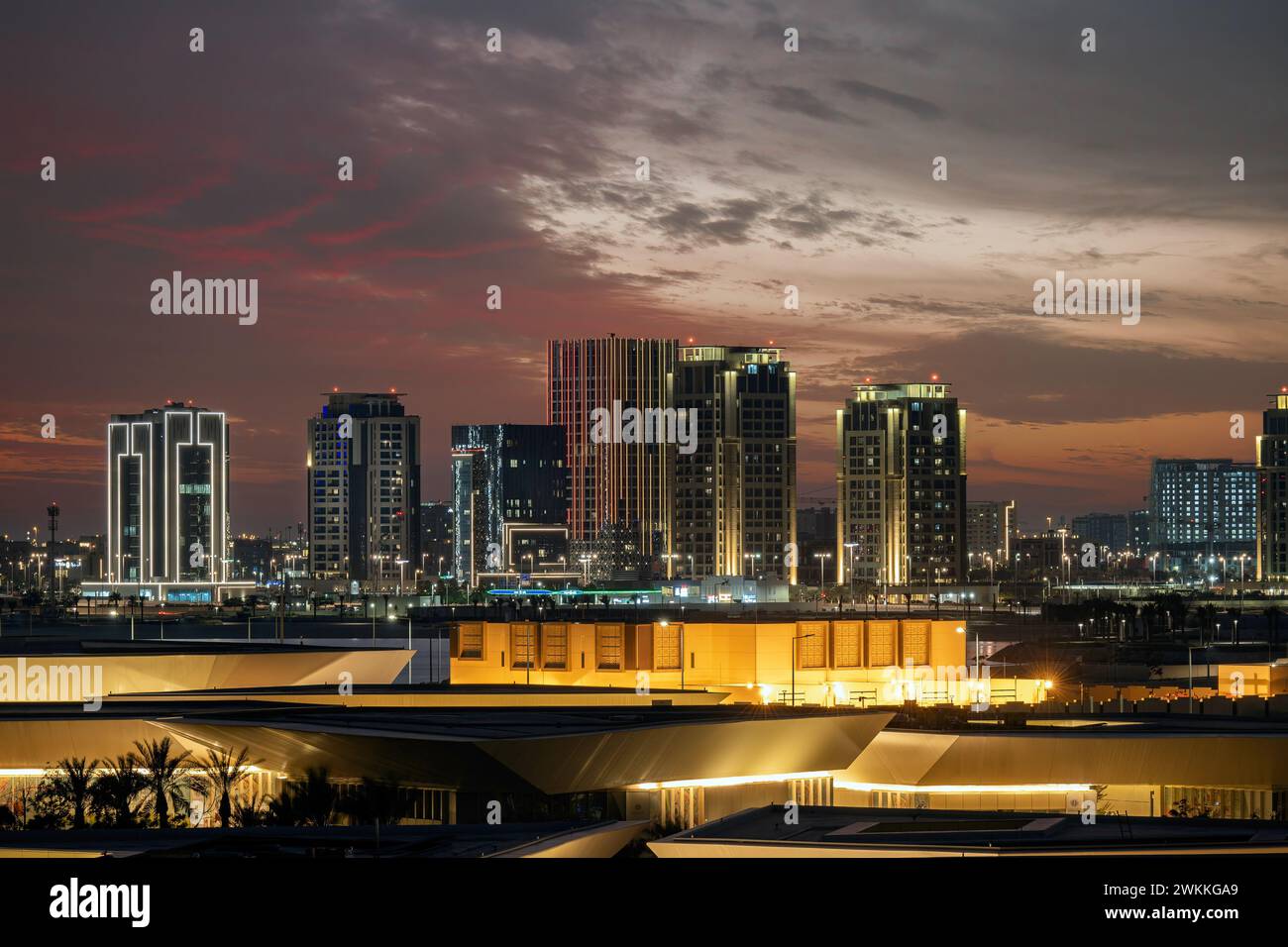 Aerial view of Lusail City Skyline Stock Photo - Alamy