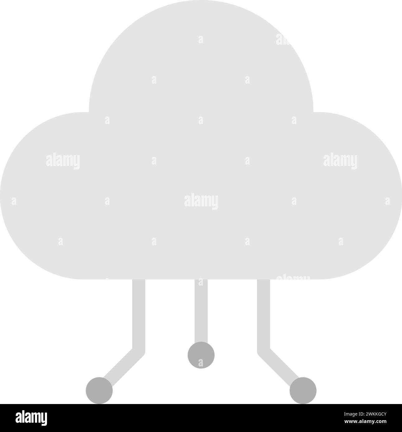 Cloud Data Distribution Icon Vector Image Suitable For Mobile