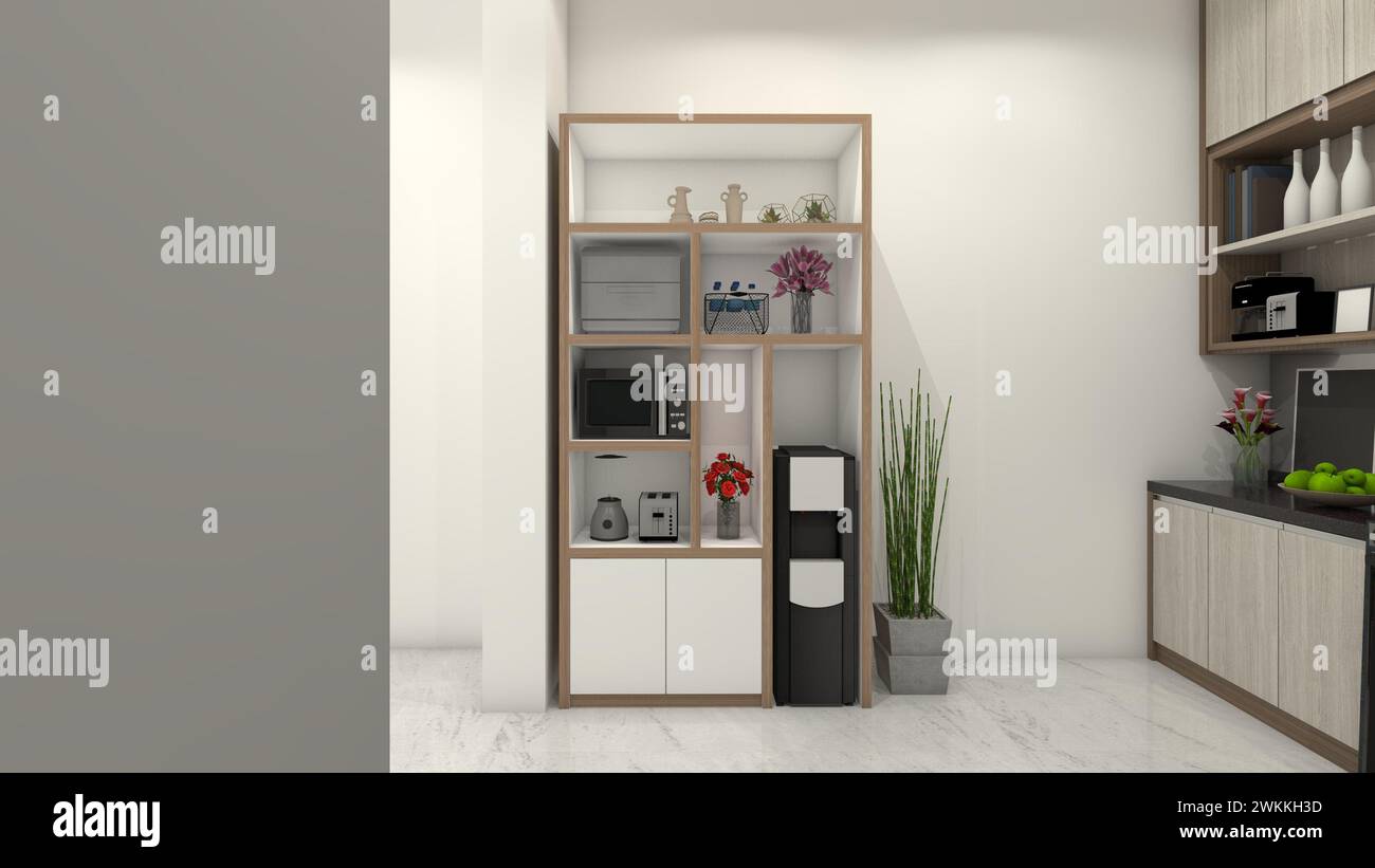 Minimalist Shelving Rack Display and Storage for Kitchenware and ...