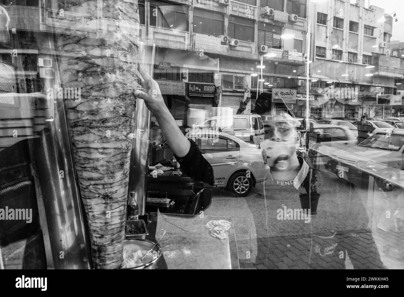 Food shawarma Black and White Stock Photos & Images - Alamy