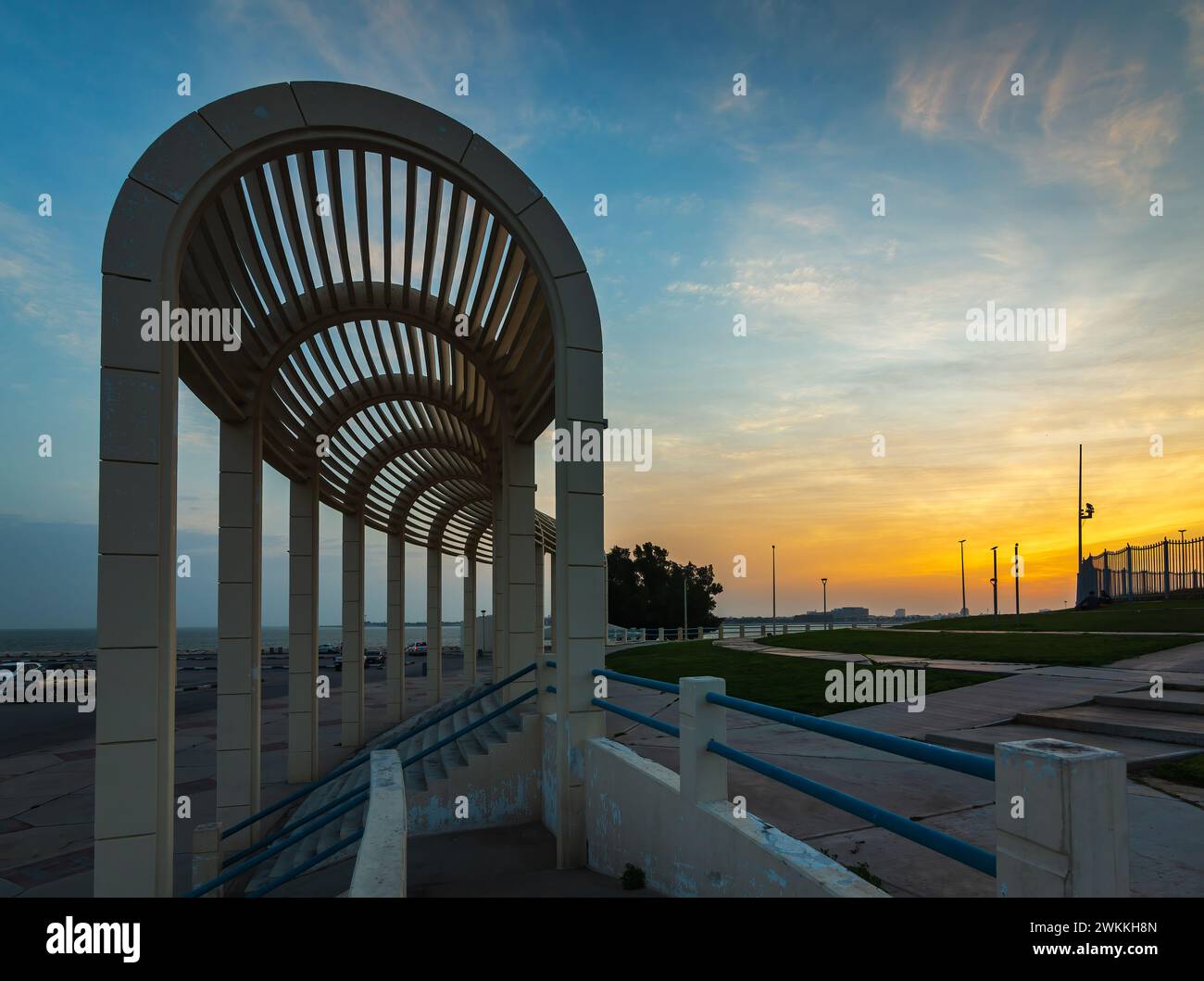 Wonderful morning view in Marjan island in Dammam Corniche -Saudi ...