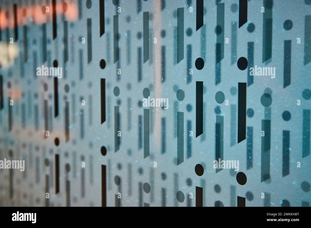 Modern Frosted Glass Pattern with Warm Interior Blur Stock Photo - Alamy